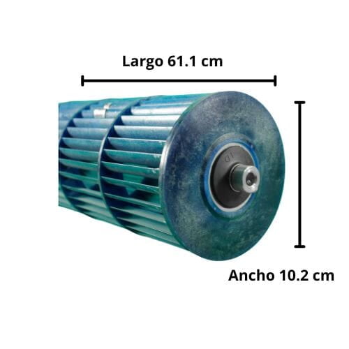 Turbina Para Minisplit Mirage Vlu Series Largo 61.1 cm Ancho 10.2 cm ...