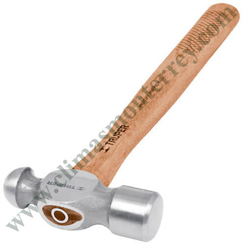 Martillo pulido de bola 12 oz mango hickory, Truper Grip-MB-12 / 16901