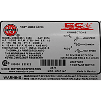 Motor de fase dividida 2 velocidades base desmontable, rotación CCW ...