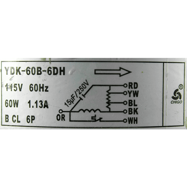 Motor Para Ventana Mirage 1Ton, Ydk-60B-6Dh Absolut Efficient - 320254051