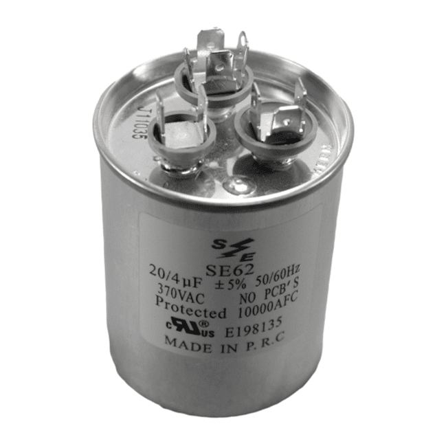 Capacitor Doble 20/4 Mf 370 VAC +/- 5% - 4542 - SE62