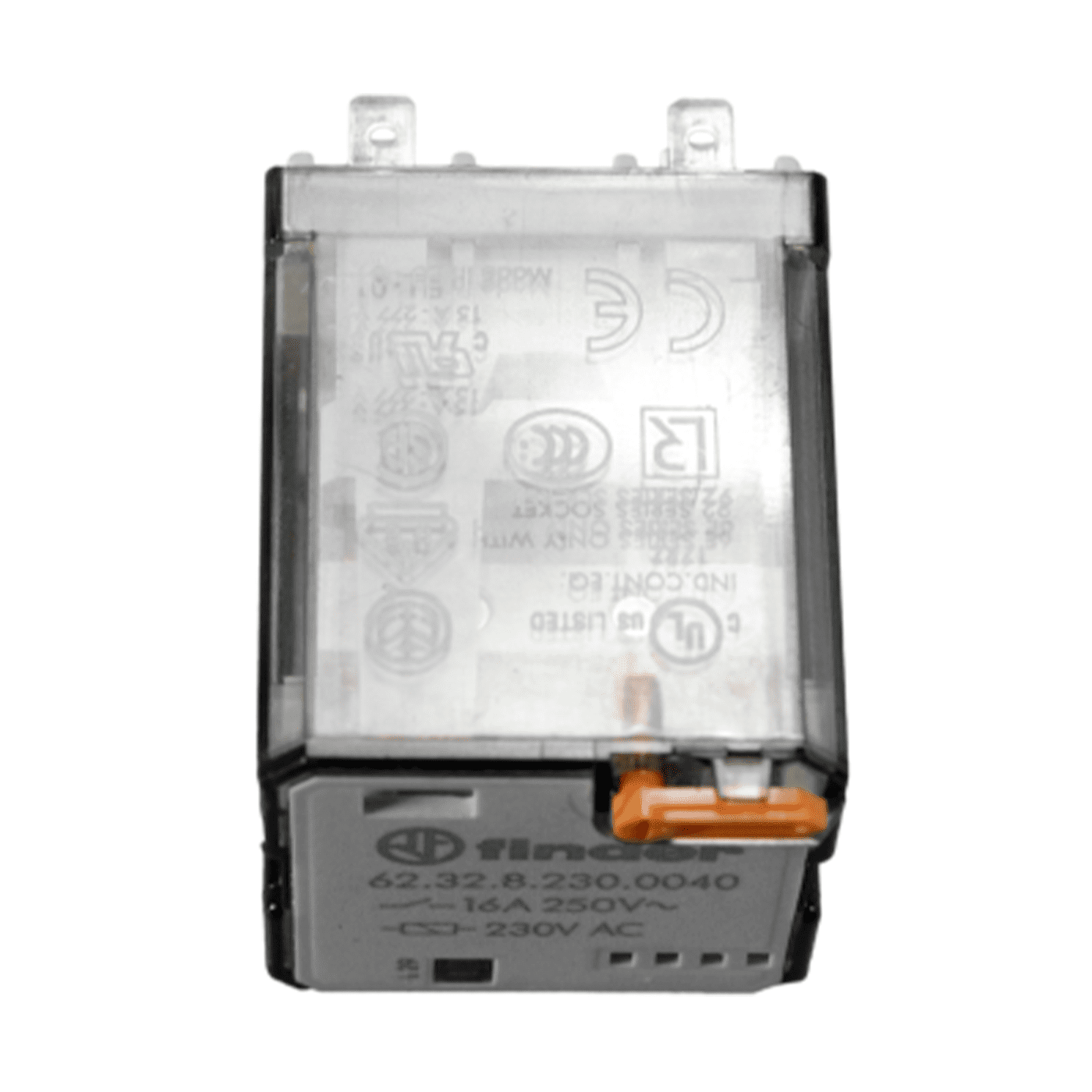 Relay Finder, 16Amp, 8Pin, 230Vac, Base 9243 - 6232A230