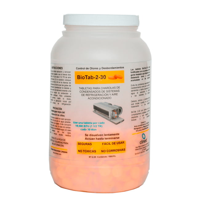 BIO TAB 30-2 Bote con 1500 pz para U's de 1.5