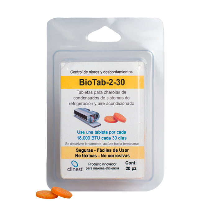 BIO TAB 30-2 Bote con 20 pz para U's de 1.5