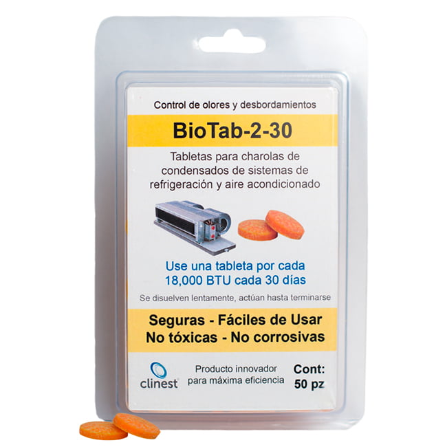 BIO TAB 30-2 Bote con 50 pz para U's de 1.5