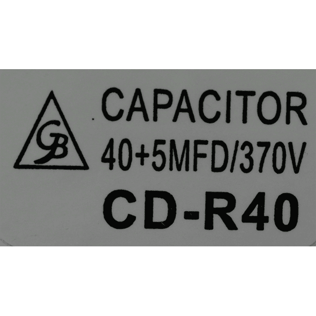 Capacitor Dual 40+1.5 Mfd 440 Vac - CD-R40D+1.5