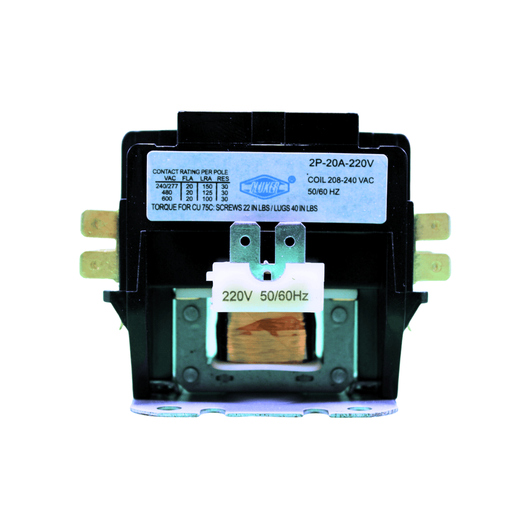 Contactor 2 Polos 20A 208-240V Cluxer.