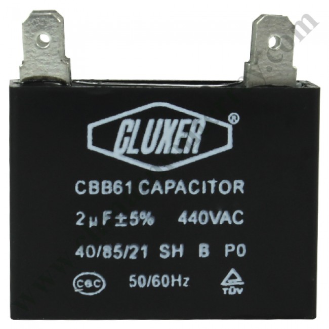 Capacitor De Ventilador, 2Mf, 440Vac, +-5%, 50/60Hz / Cluxer - CXCP4402