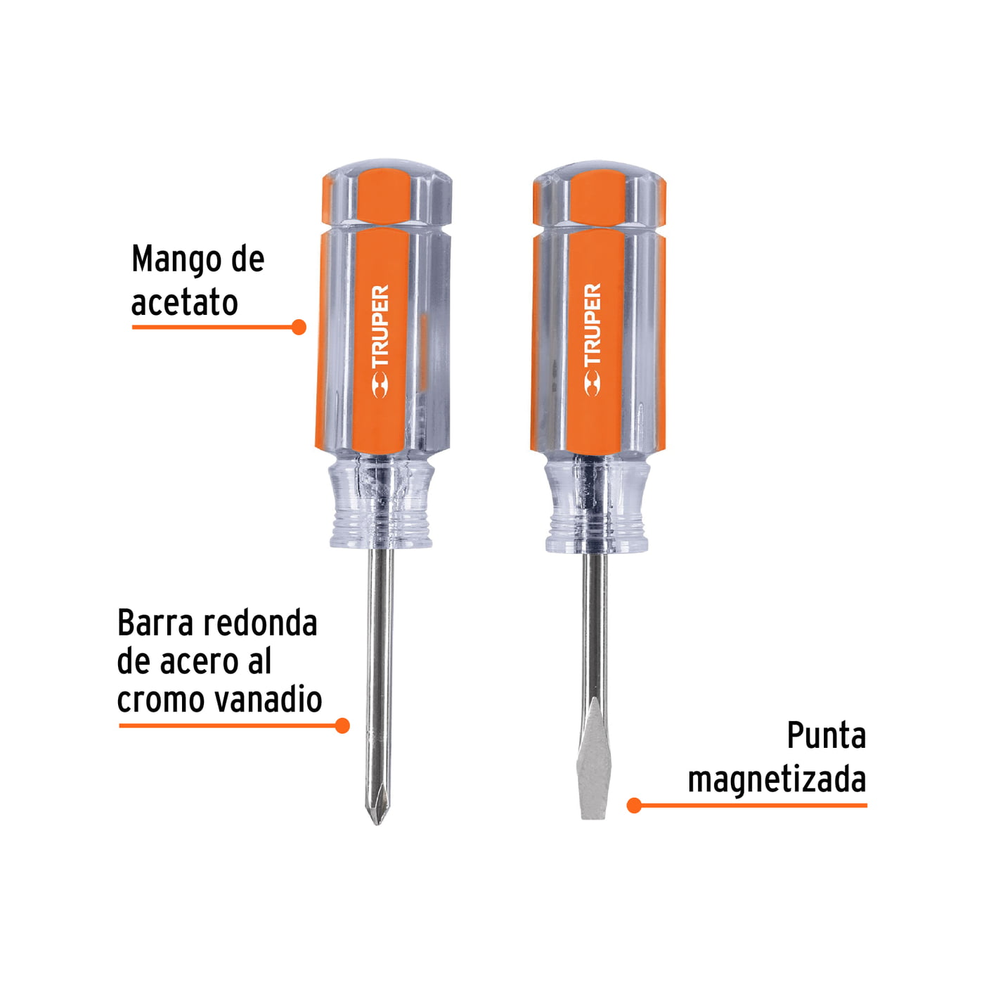 Desarmadores mini, 2 piezas - DES-MINI-2 / 14199