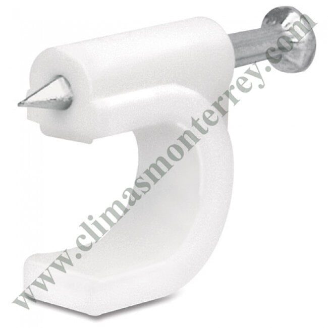 Bolsa con 20 grapas blancas de 16 mm para cable redondo - GCU-16B / 48276