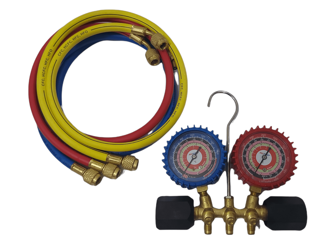 Manifold R22, R404A, R410A, 68mm - HCE-2V1C3P