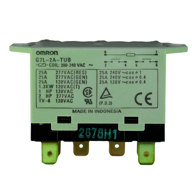 Contactor Para Minisplit, 2 Polos, Condensador 4 Toneladas, 25 Ampers ...