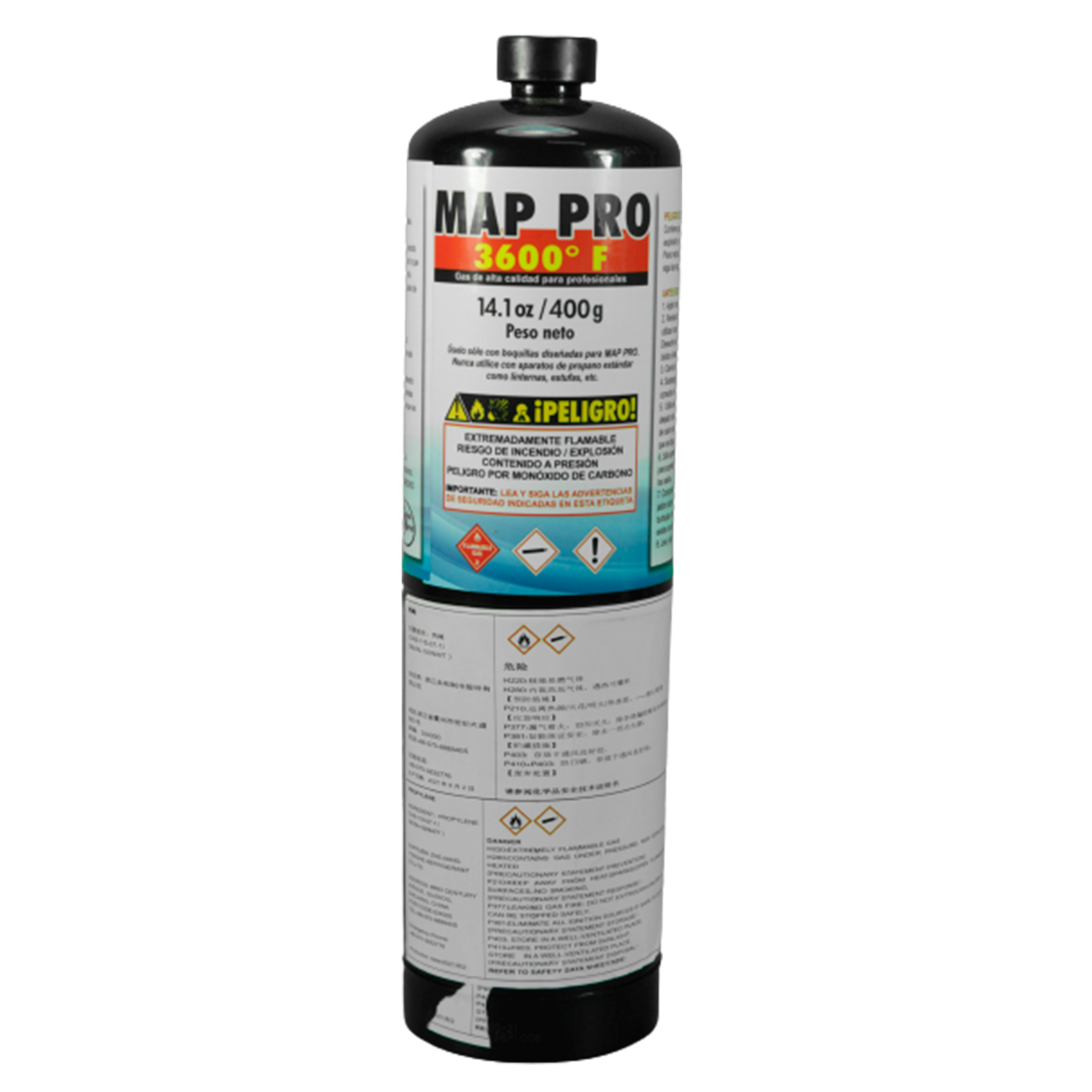 Tanque Color Negro, Mapp Lata De 400G Erka - Map-143306