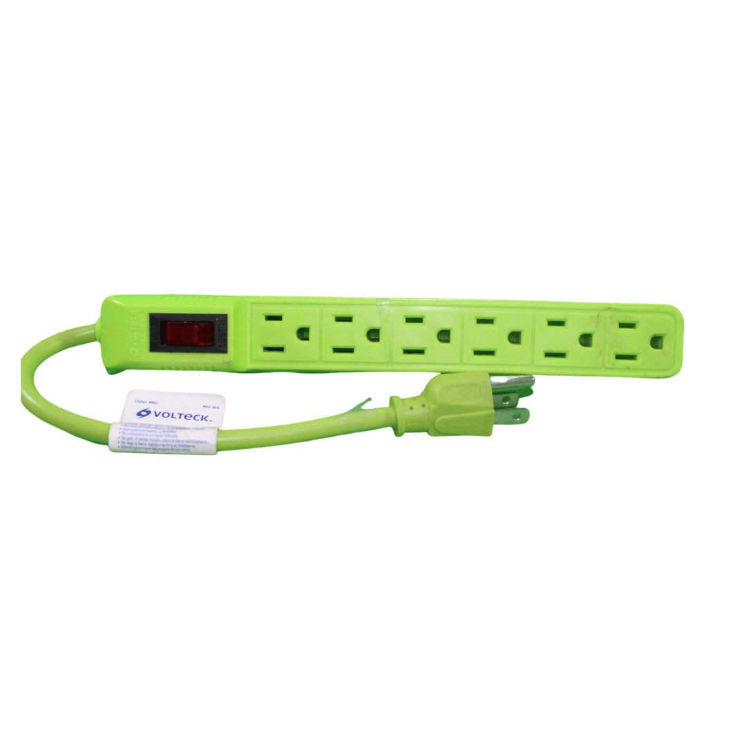 Multicontacto económico, 6 entradas,16 AWG, colores a granel - MUL-6EG ...