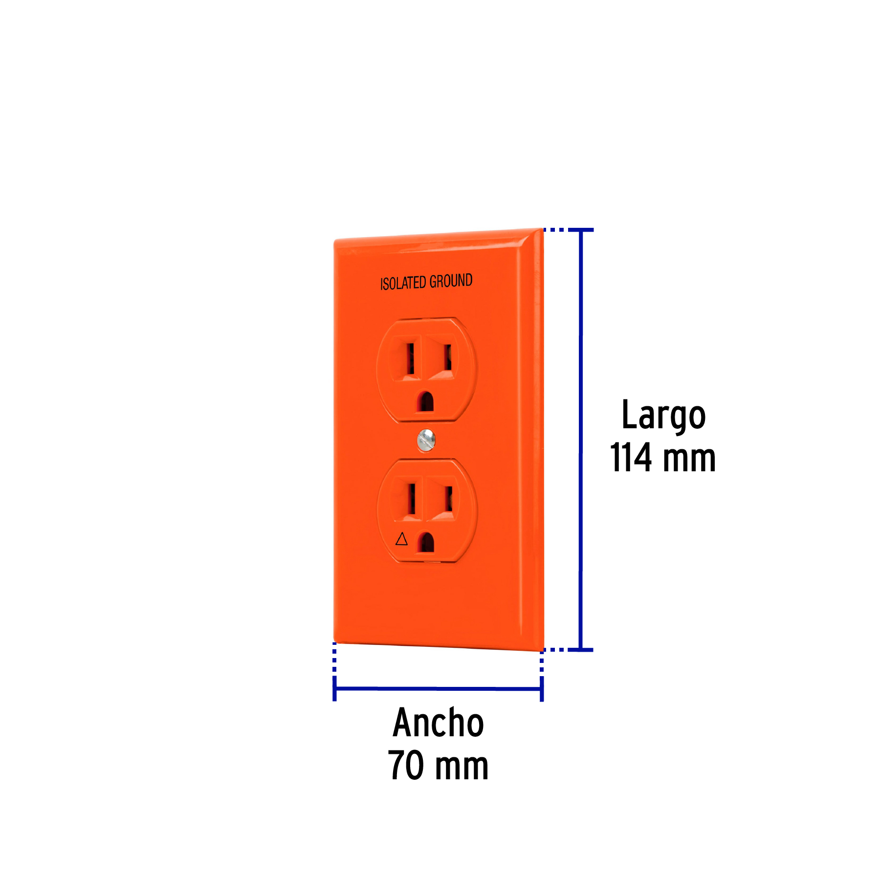 Placa armada contacto tierra aislada, línea Standard - PA-CODO-TAS / 48493