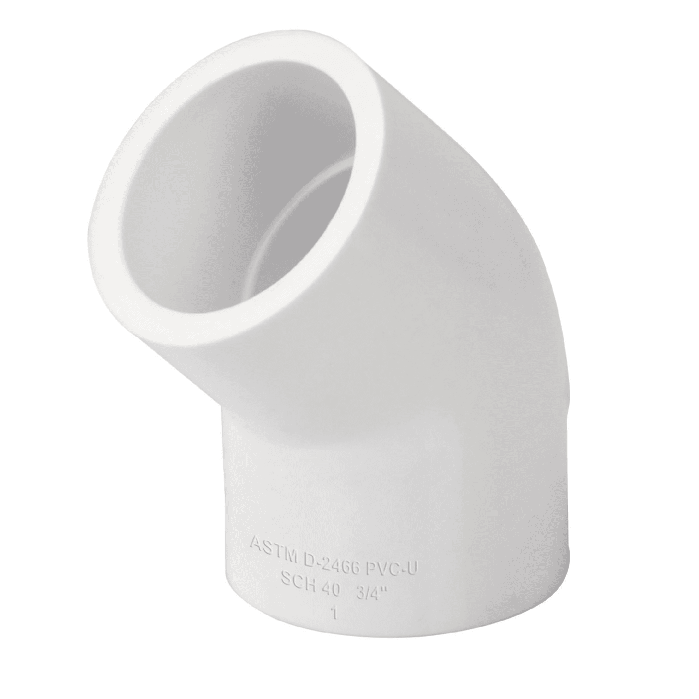 Codo 45° de PVC, 1-1/2' - PVC-865 / 45527