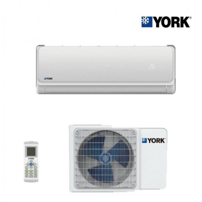 Set Minisplit York Standar, 1 Ton, Solo Frio,R-410 , 220-1-60 ...