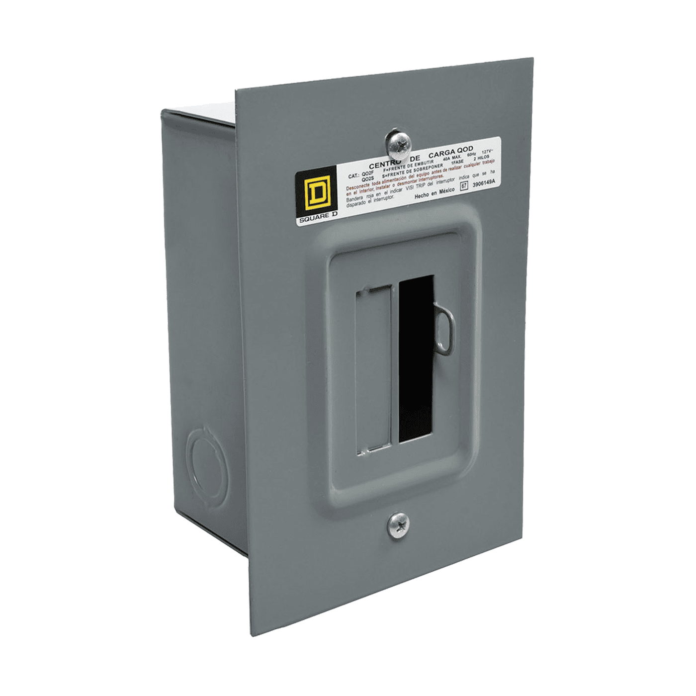 Centro De Carga Para Sobreponer 2 Polos , Qo2 Squar D - CCS-2SQD