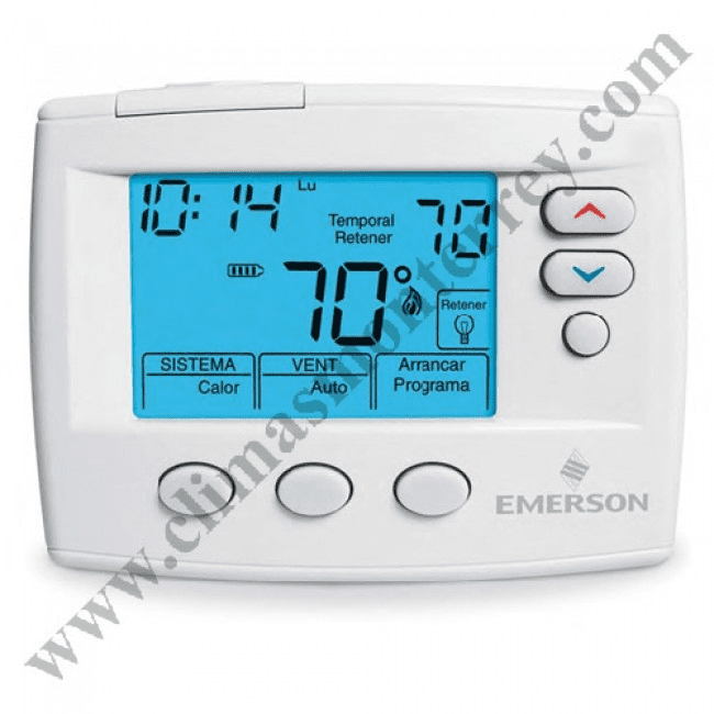 Termostato Blue Selecto, Digital Programable Version En Español Emerson ...