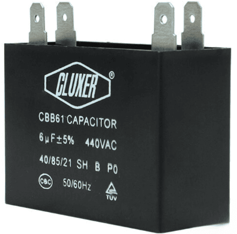 Capacitor De Ventilador, 6Mf, 440Vac -5%, 50/60Hz / Cluxer - CXCP4406