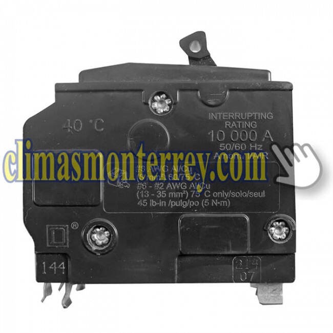 Pastilla Termica 2X50 Amp. Square D Q0250 - Qo250