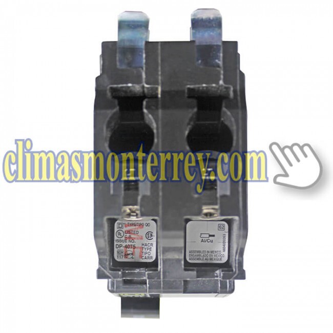 Pastilla Termica 2X50 Amp. Square D Q0250 - Qo250