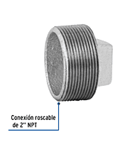 Tapón macho, acero galvanizado, 2' - CG-316 / 48785