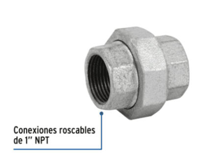 Tuerca unión, acero galvanizado, 1' - CG-973 / 47481