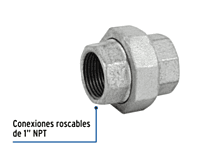 Tuerca unión, acero galvanizado, 1' - CG-973 / 47481